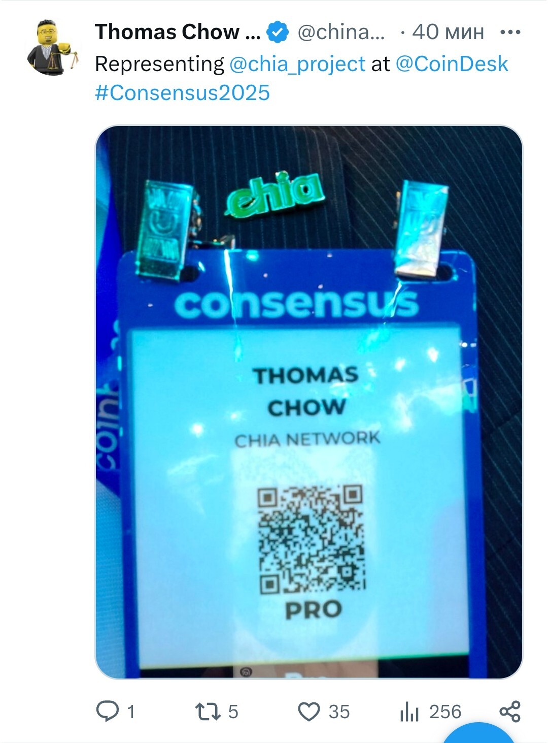 Томас Чоу и его суровая правда на Consensus 2025: крипторынку до зрелости — как до Луны пешком ...